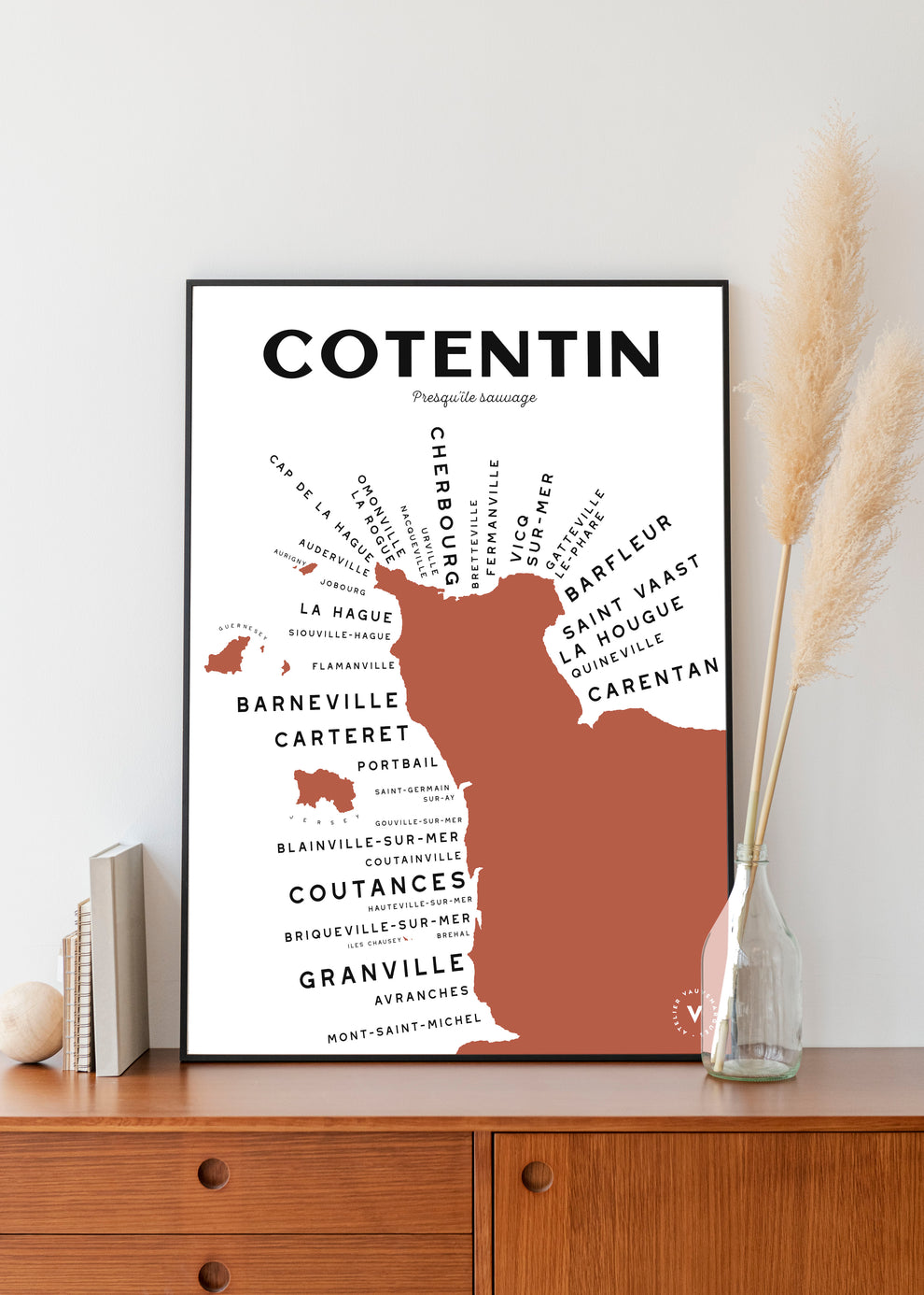 Carte du Cotentin – Atelier Vauvenargues